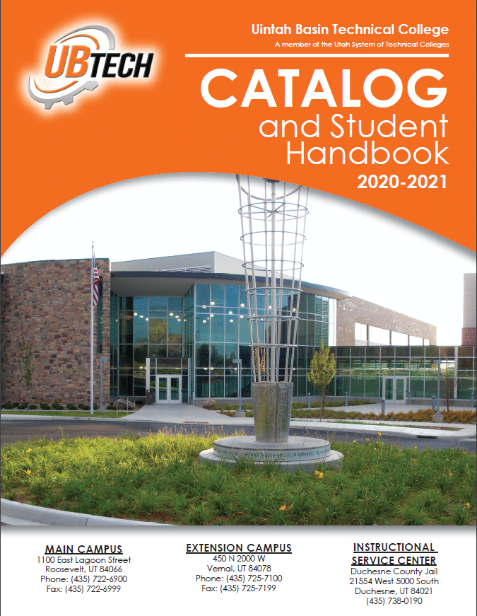 Catalog and Student Handbook – UBTech
